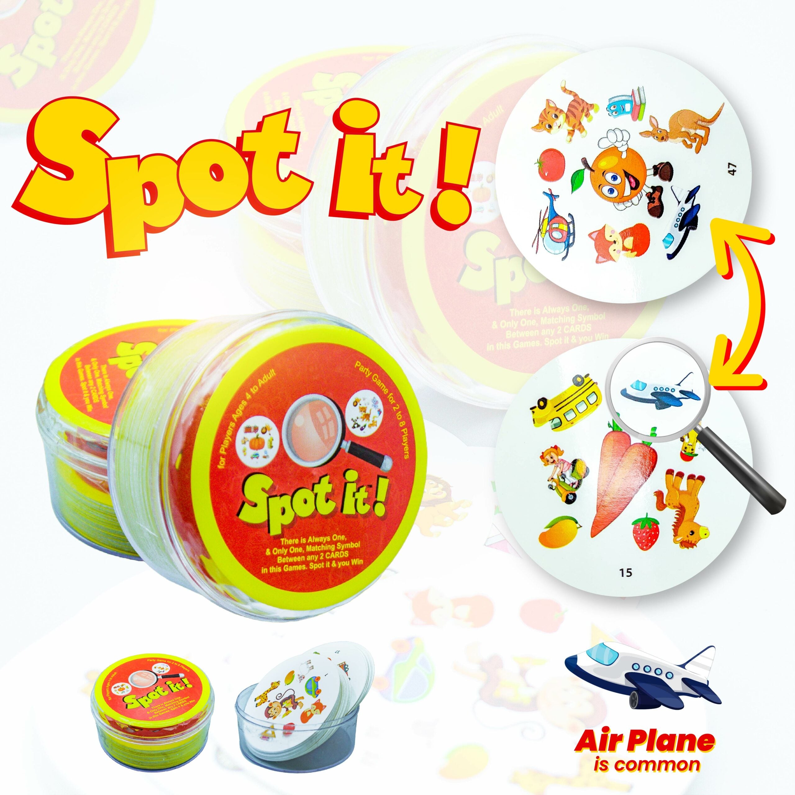 Spot It Card Game China Red Case – Maskidz