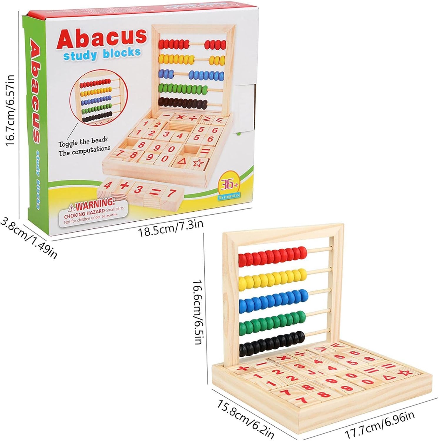 Abacus Study Blocks |Wooden Abacus toy | Learning Toys – Maskidz